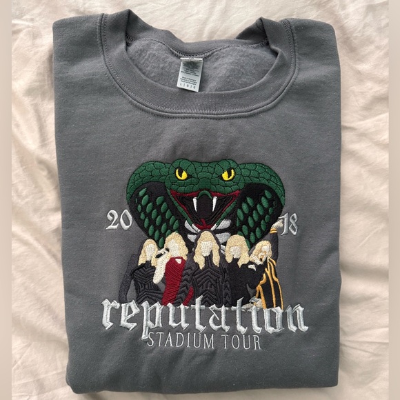Tops | New Taylor Swift Reputation Crew Size Large | Poshmark